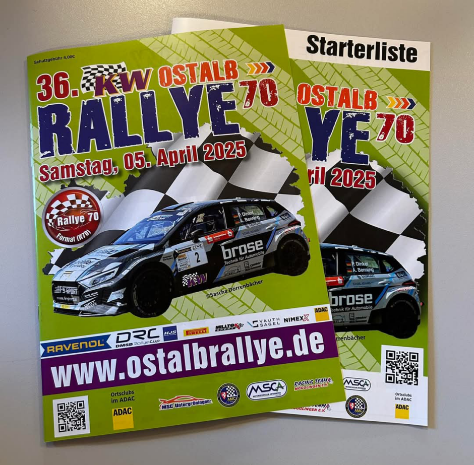 Programmhefte für 2025 verfügbar | Ostalbrallye
